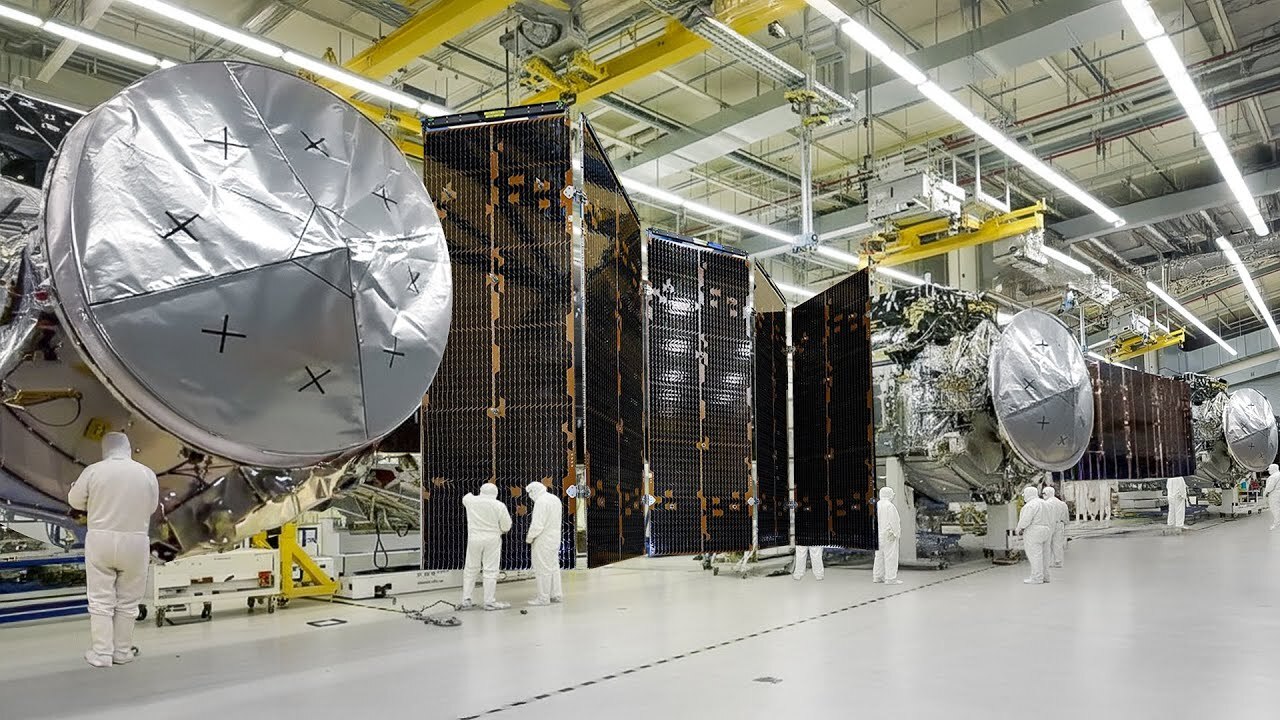 Inside a giant factory, the US constructed a $1 billion spacecraft