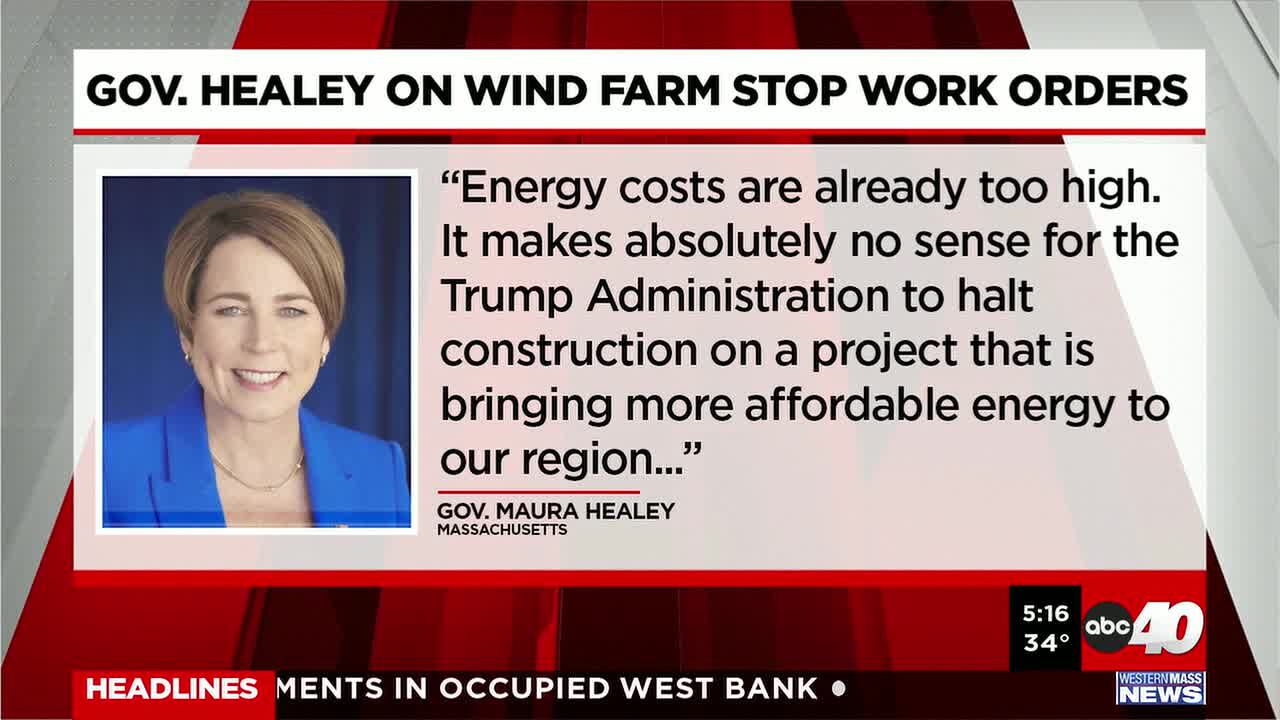 Healey responds to stop-work orders on wind farms
