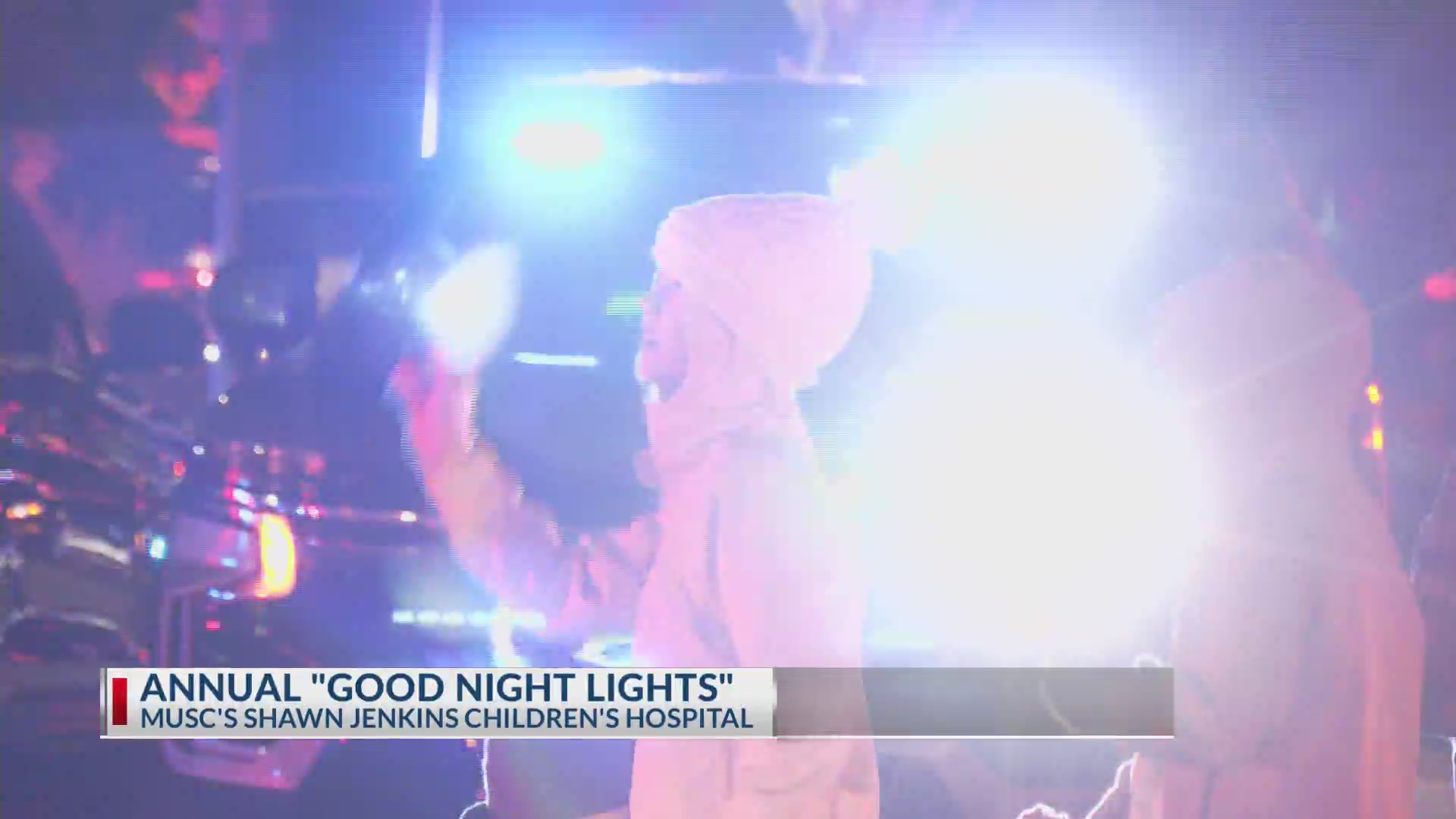 Santa joins "Good Night Lights" at MUSC