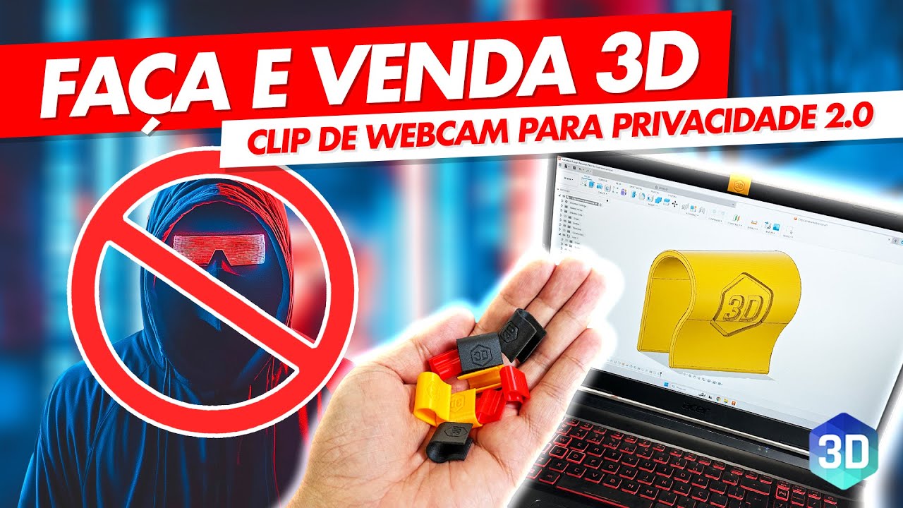 Como ganhar dinheiro com impressão 3D de clipes de webcam para privacidade