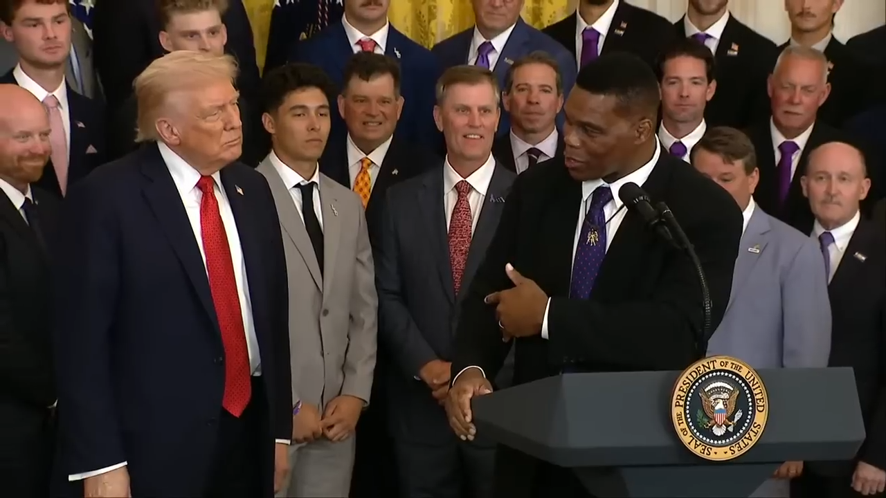 'He put me on the spot': Herschel Walker throws shade at Trump for ...