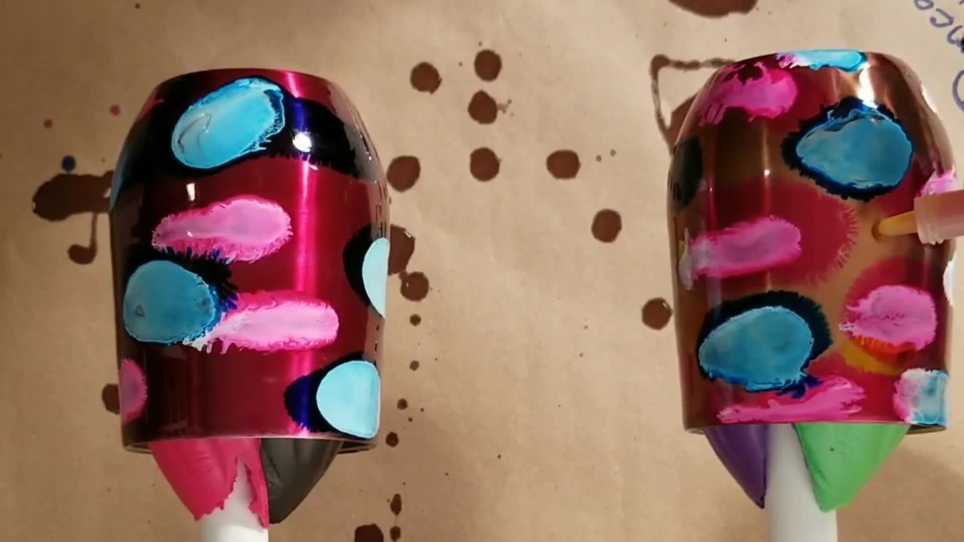 I try alcohol ink on a tumbler for the first time ever - amazing results!