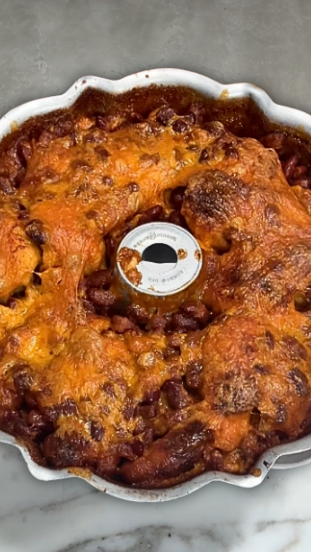 Mini hot dog cheesy biscuit casserole