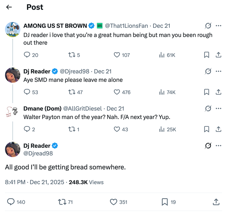 DJ Reader on clapping back at social media trolls and fixing Lions ...