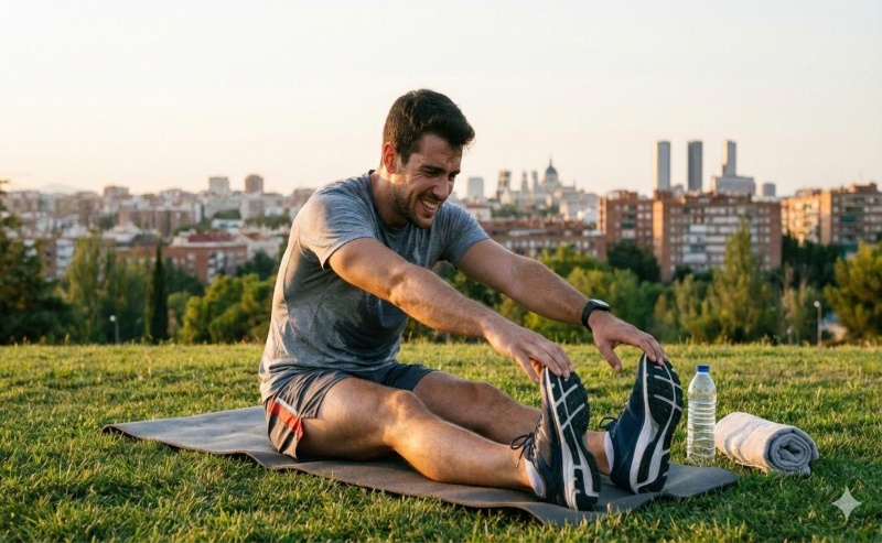 Toe touch stretch: The simple core exercise that fires up your upper abs