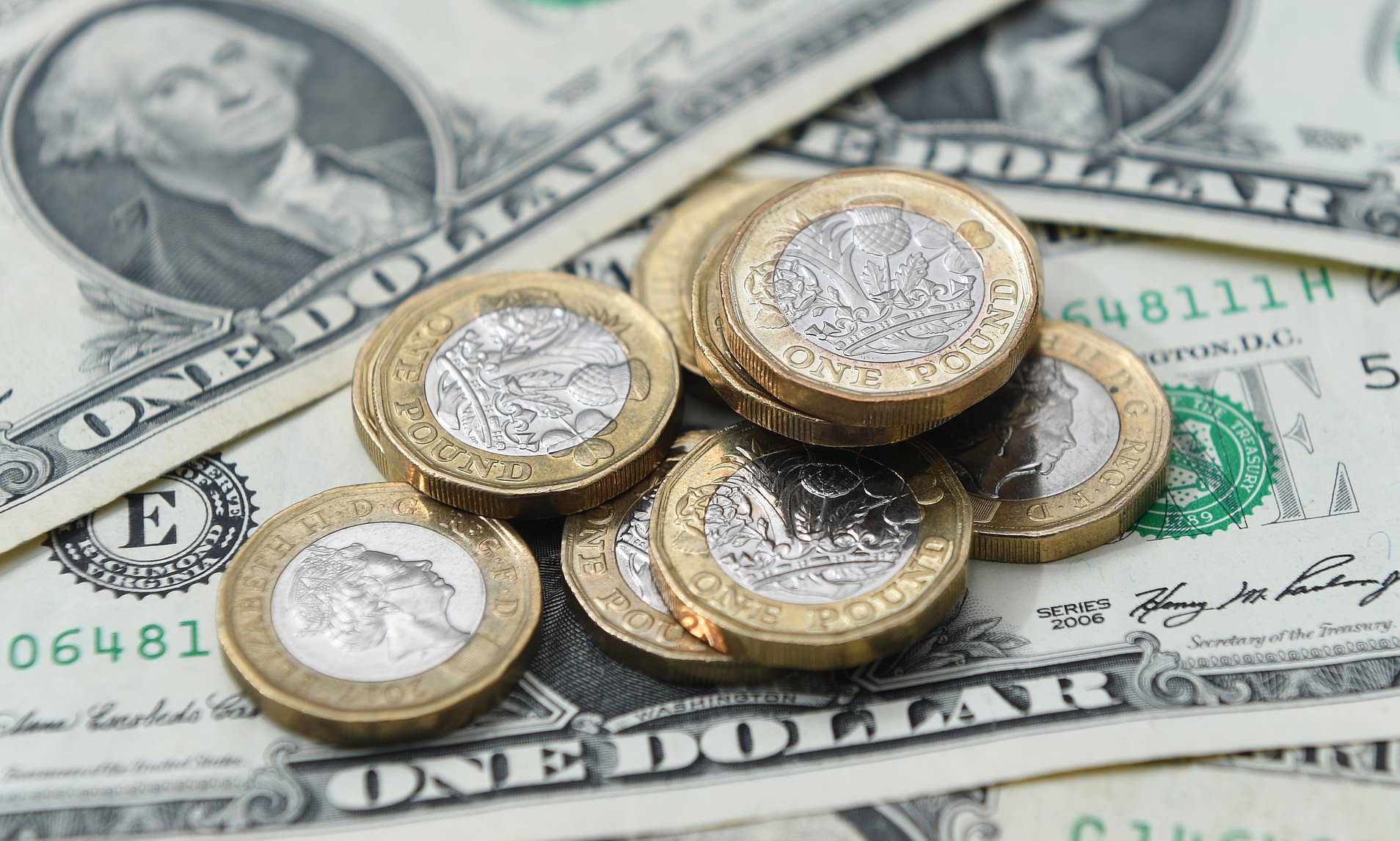 Pound rises to highest level against the dollar in two months