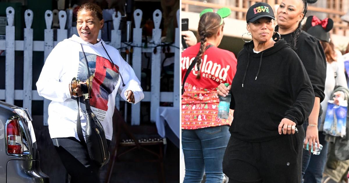 Queen Latifah puts slimmed down body on display while in Disneyland ...