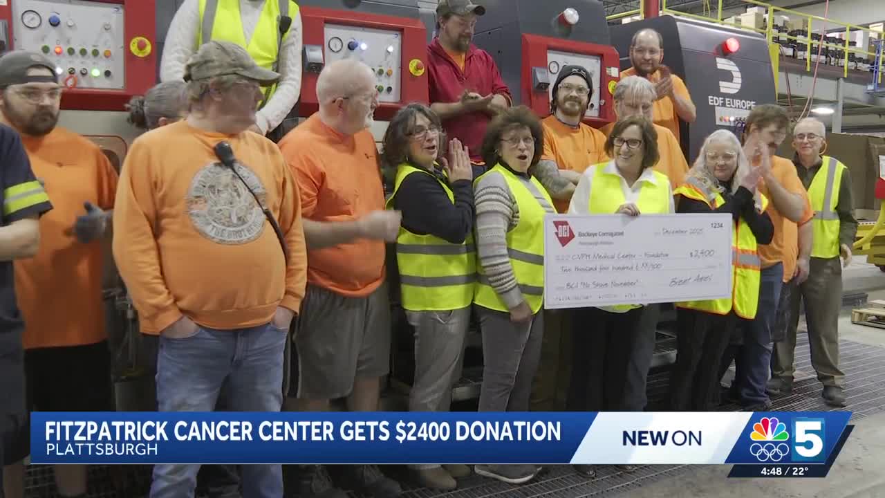 BCI Plattsburgh donates $2400 to CVPH's FitzPatrick Cancer Center after ...