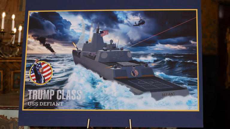 Trump unveils plan for 'Trump Class' battleships - set to be 'largest ...