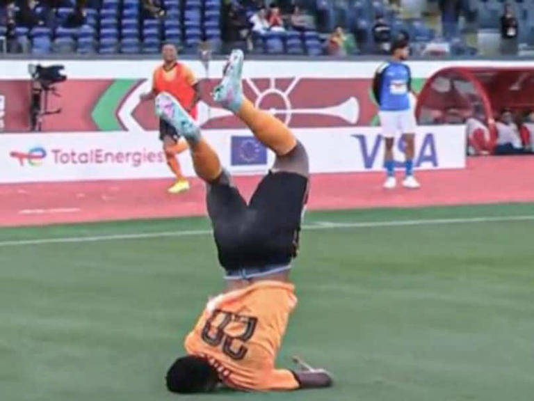 Ex-Premier League star's goal celebration goes wrong, almost injures ...