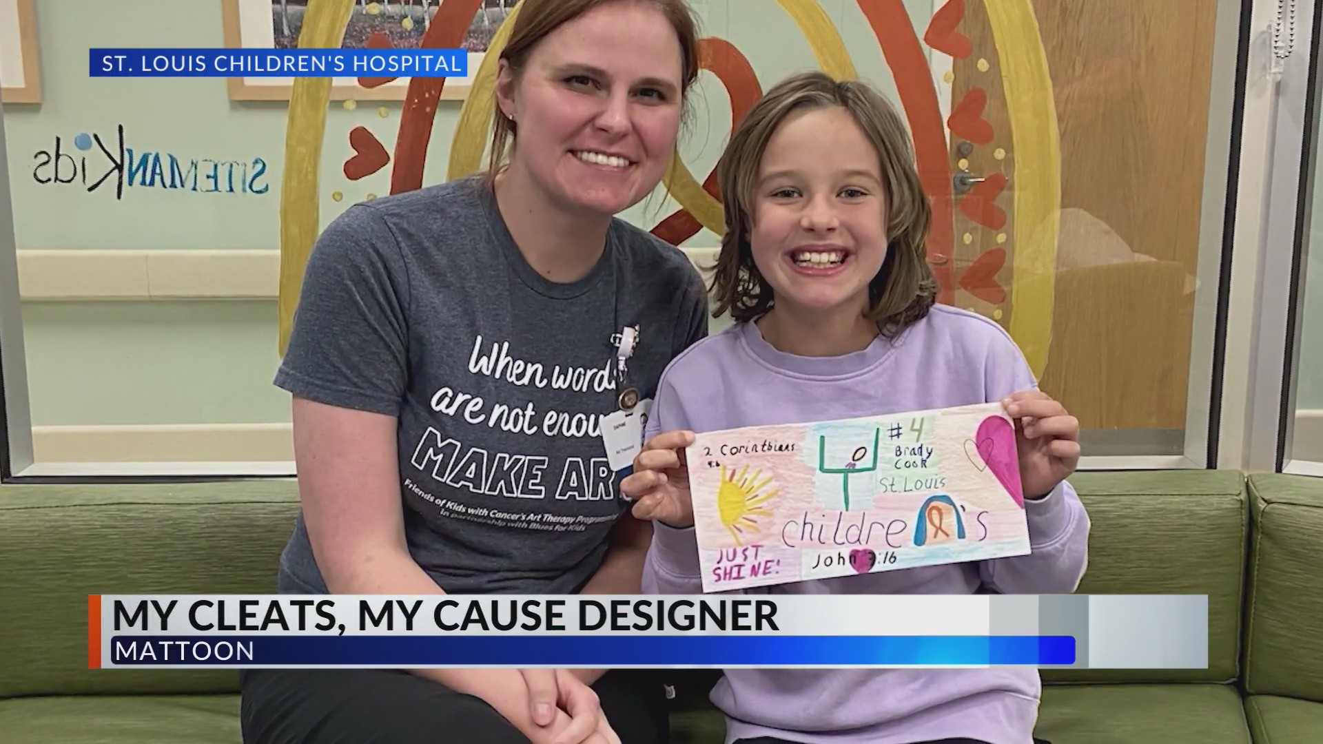 8-year-old Mattoon girl designs NFL QB’s cleat for a good cause
