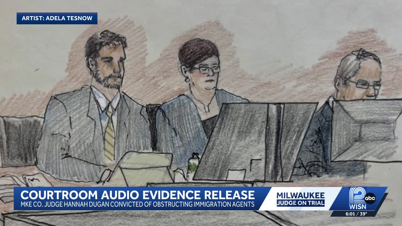 Never-before-heard audio released following Judge Dugan's guilty verdict