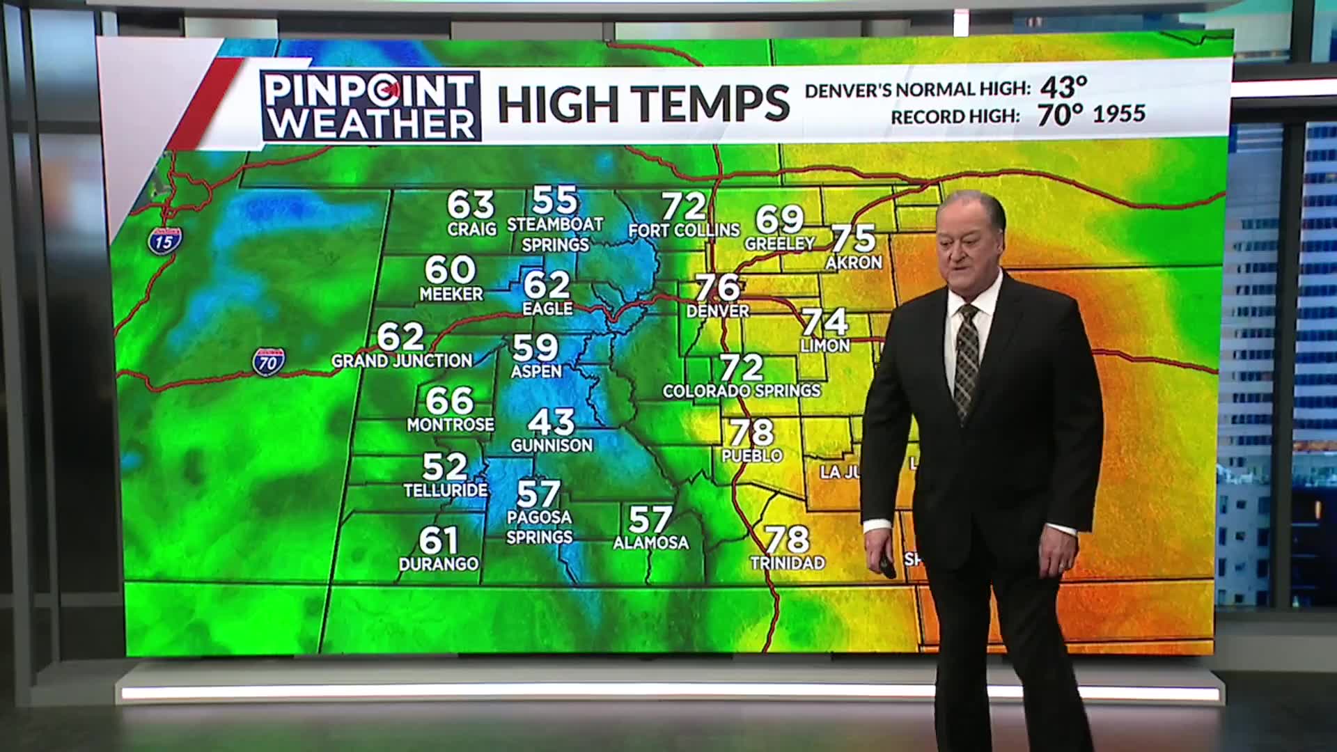 Denver sees record high temperature amid warm first week of winter