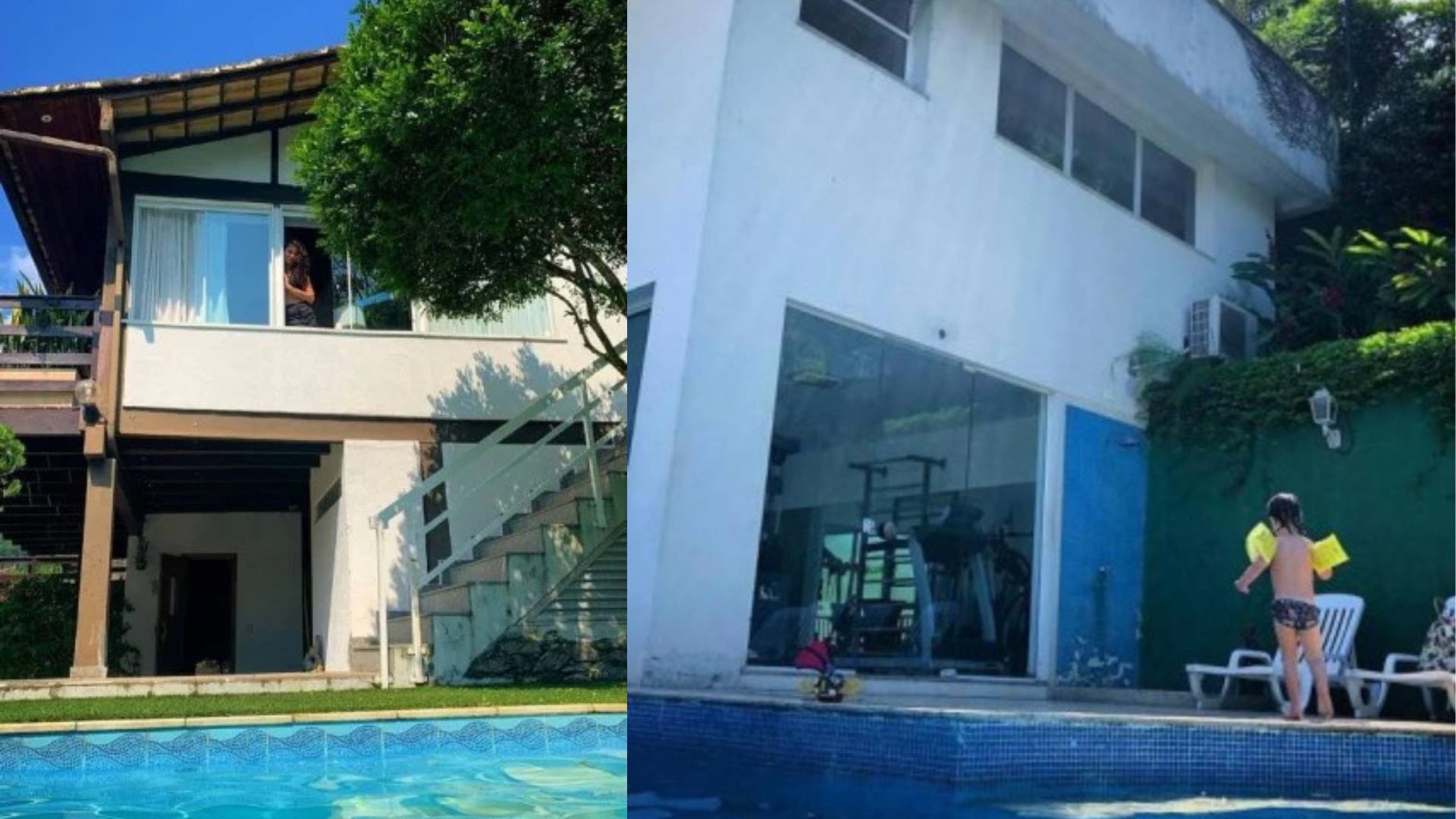Atriz chega aos 43 anos morando em mansão na montanha com vista para o mar