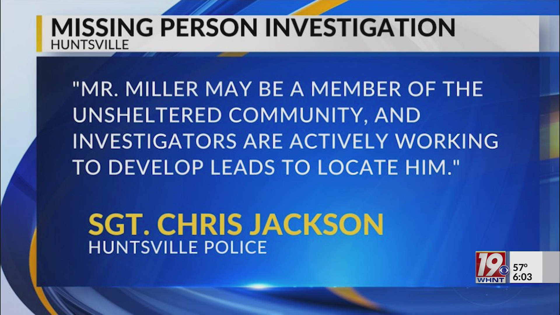 Search for missing man Robert Miller | Dec. 22, 2025 | News 19 at 6 p.m.