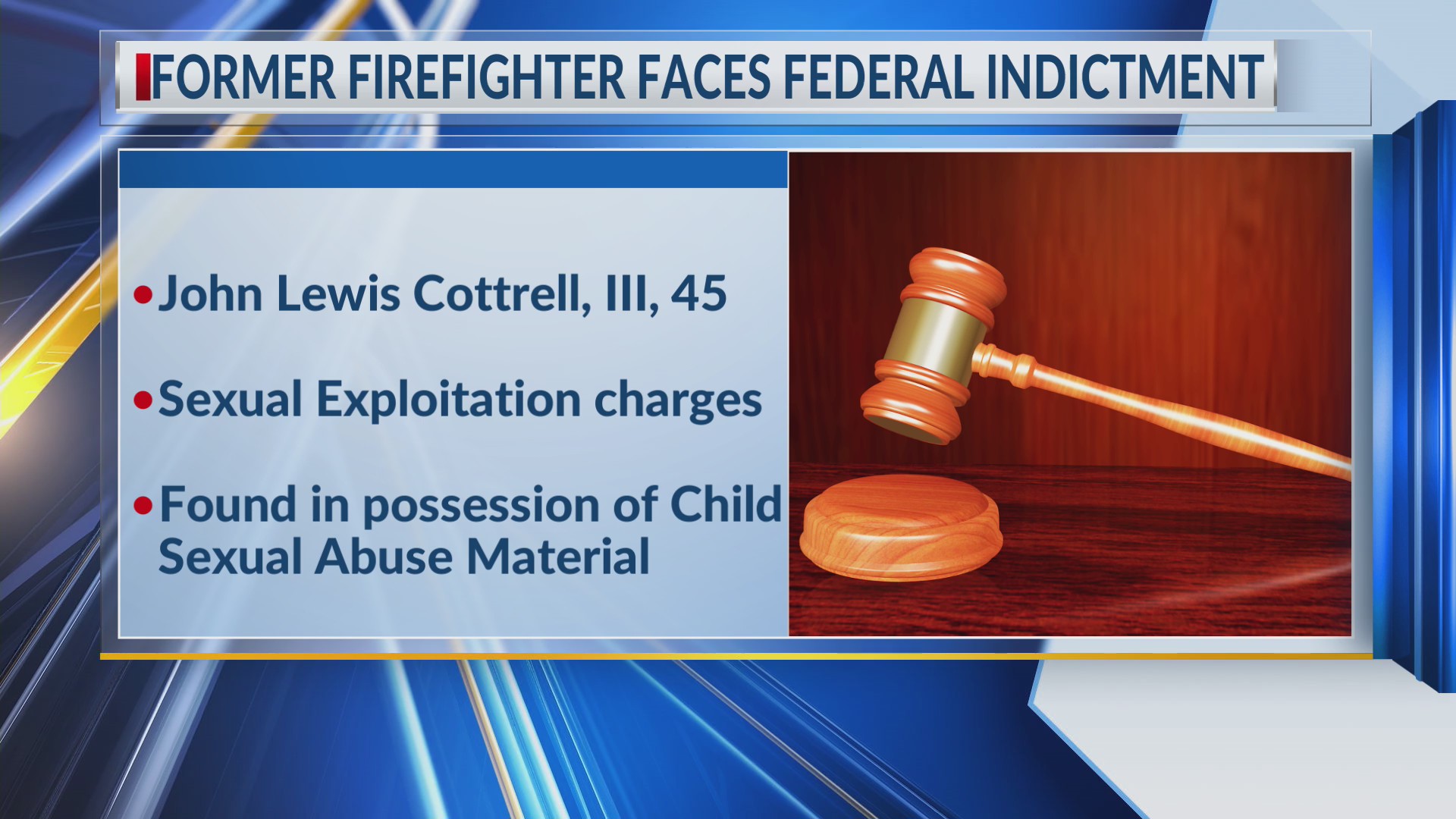 Former firefighter faces federal indictment for child sex crimes