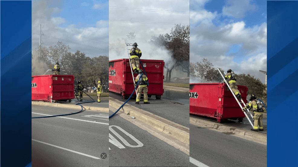 Container fire extinguished in Lakeway, road reopened