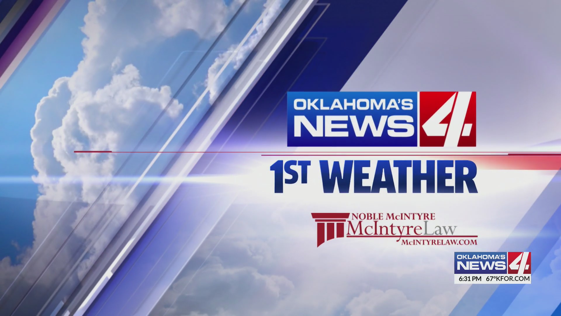 Quick weather update at 6:30PM Monday