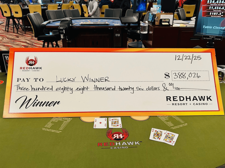 'Merry moment': Regular Red Hawk Casino player takes home around $388K