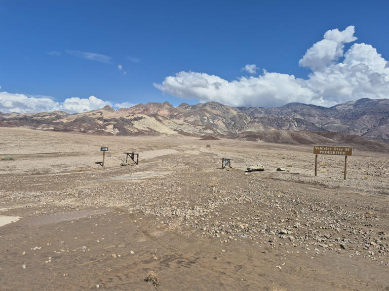 Death Valley reopens flood-damaged roads