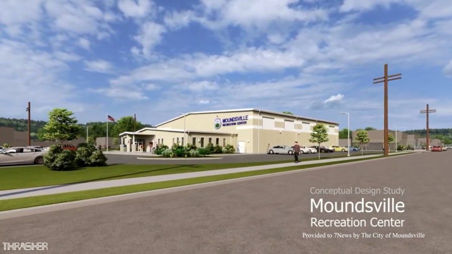 $4.5 million recreational center with two basketball courts, a walking ...