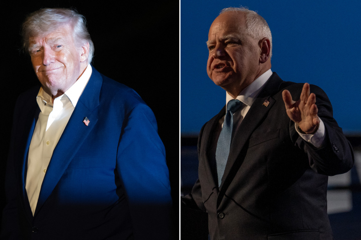 Tim Walz blasts "tyrant" Trump in law school graduation speech