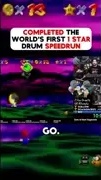 World's first Super Mario 64 drum speedrun