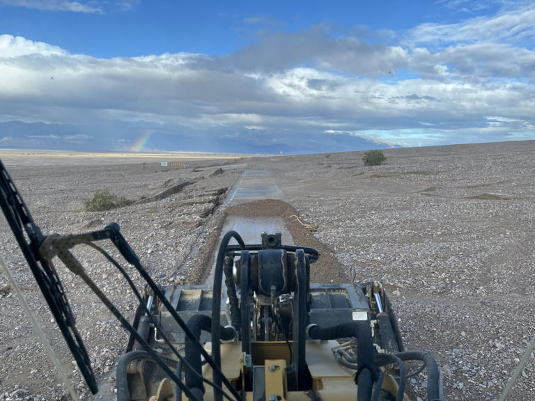 Death Valley reopens flood-damaged roads