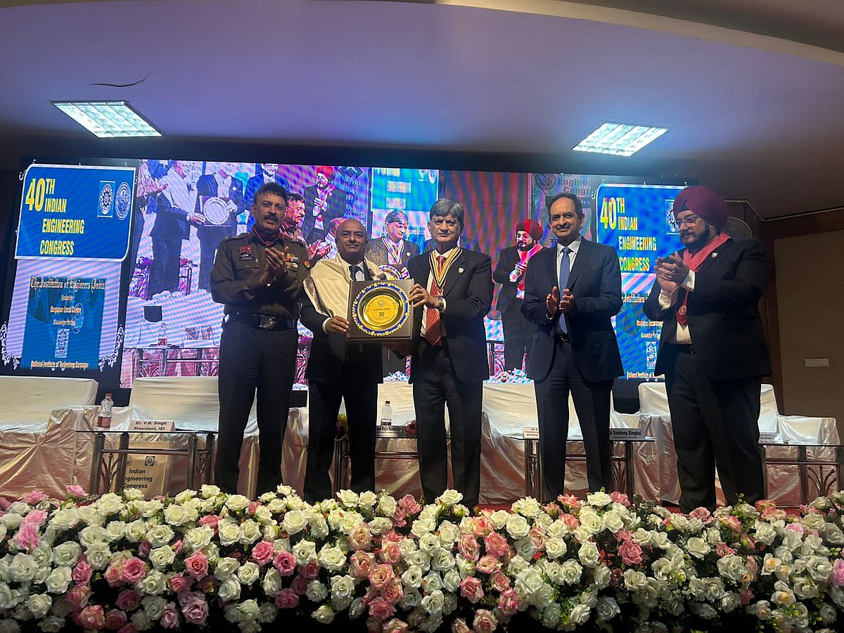 Sandeep Singhal of UJVN gets eminent engineering personality recognition