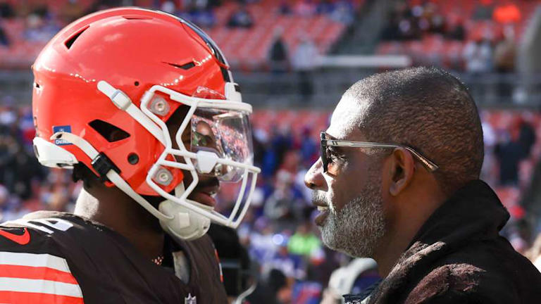 Deion Sanders turns heads after encouraging moment with son Shedeur Sanders