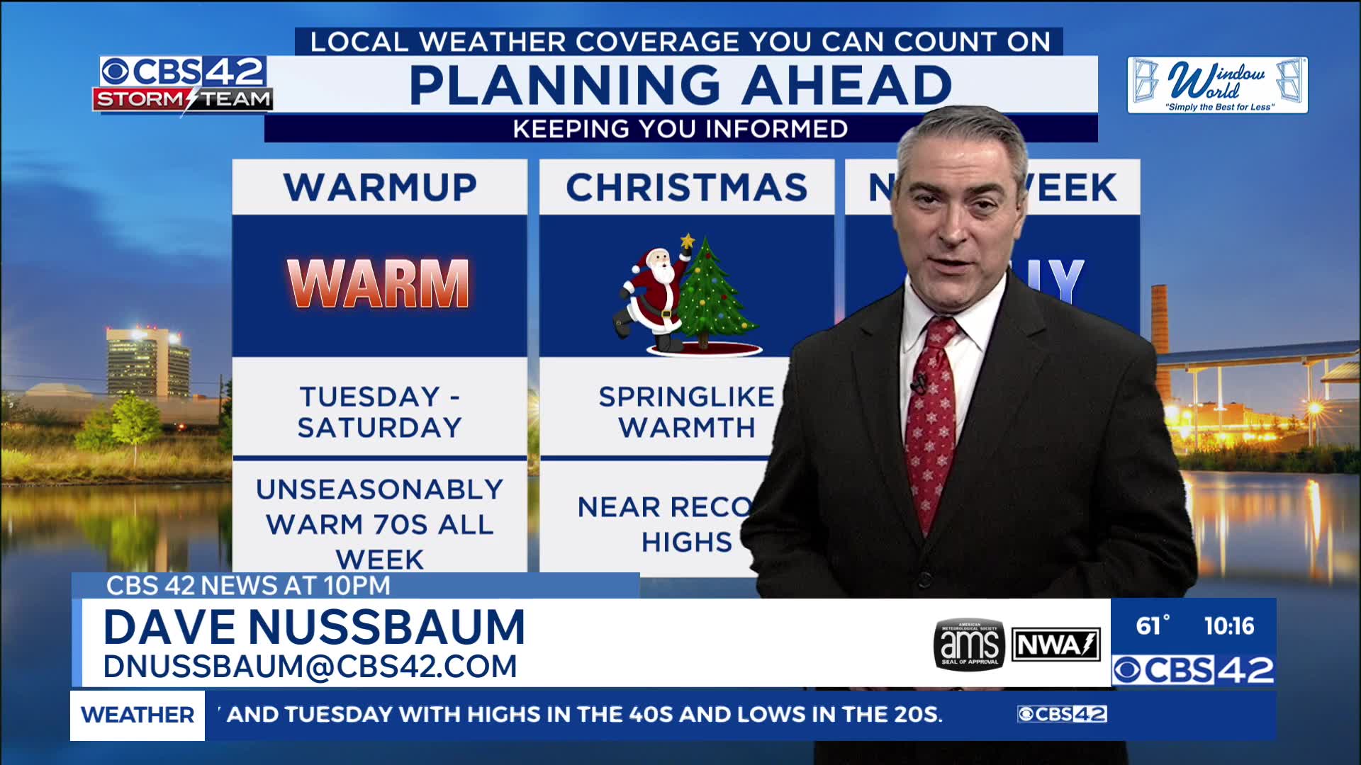 Spring-like warmth through Christmas across Alabama - CBS42 News @ 10pm