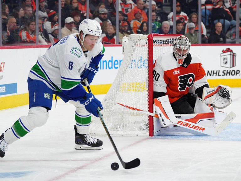 Canucks Player Grades: Flyers play to pursuit identity, Demko plays ...