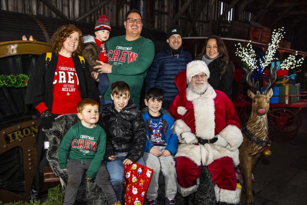 Santa gets a warm welcome from railway centre visitors