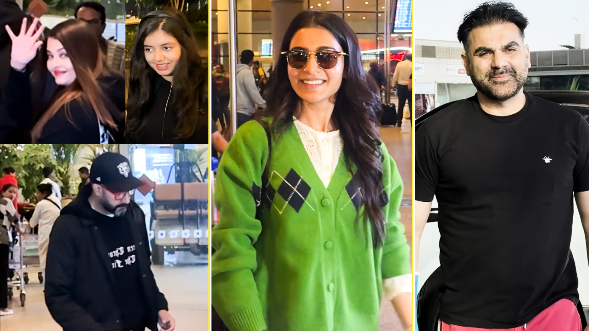 Celebrity airport sightings: Bachchan family, Arbaaz Khan & Samantha ...