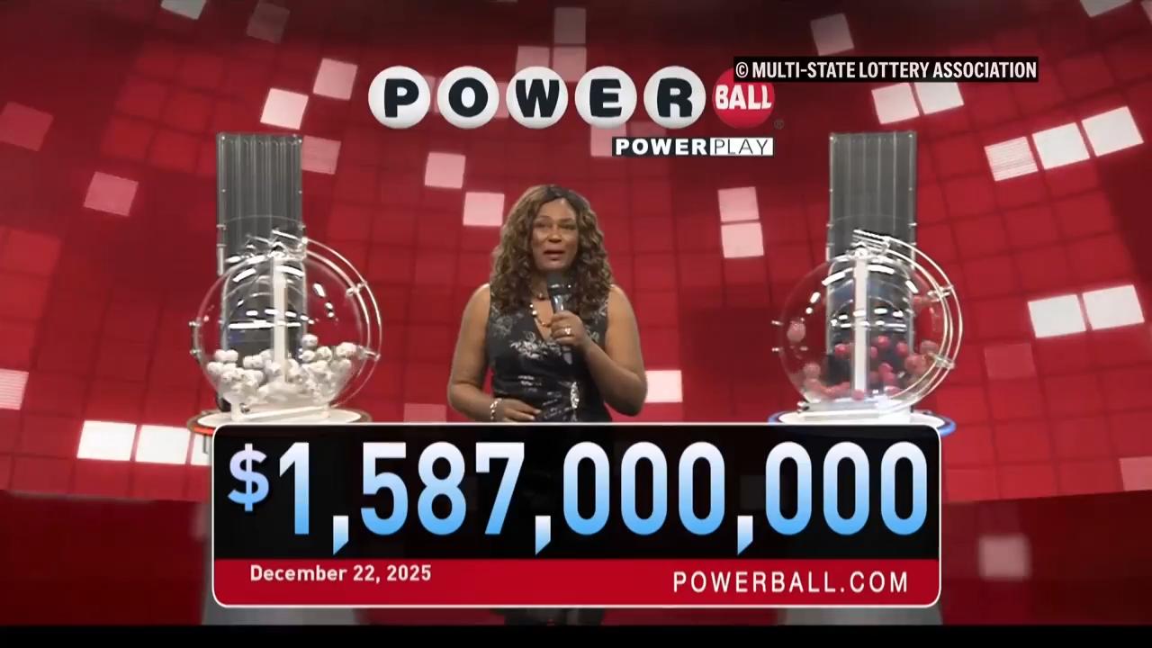 Numbers drawn for Powerball $1.6 billion jackpot