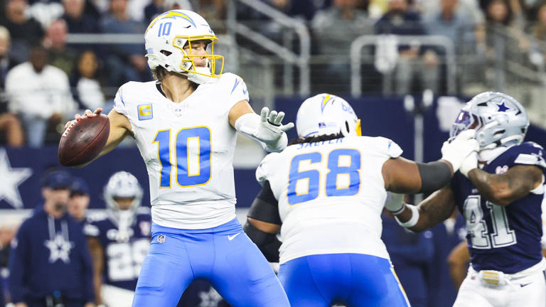 Jim Harbaugh gushes about Justin Herbert’s ‘Picasso’ performance vs ...