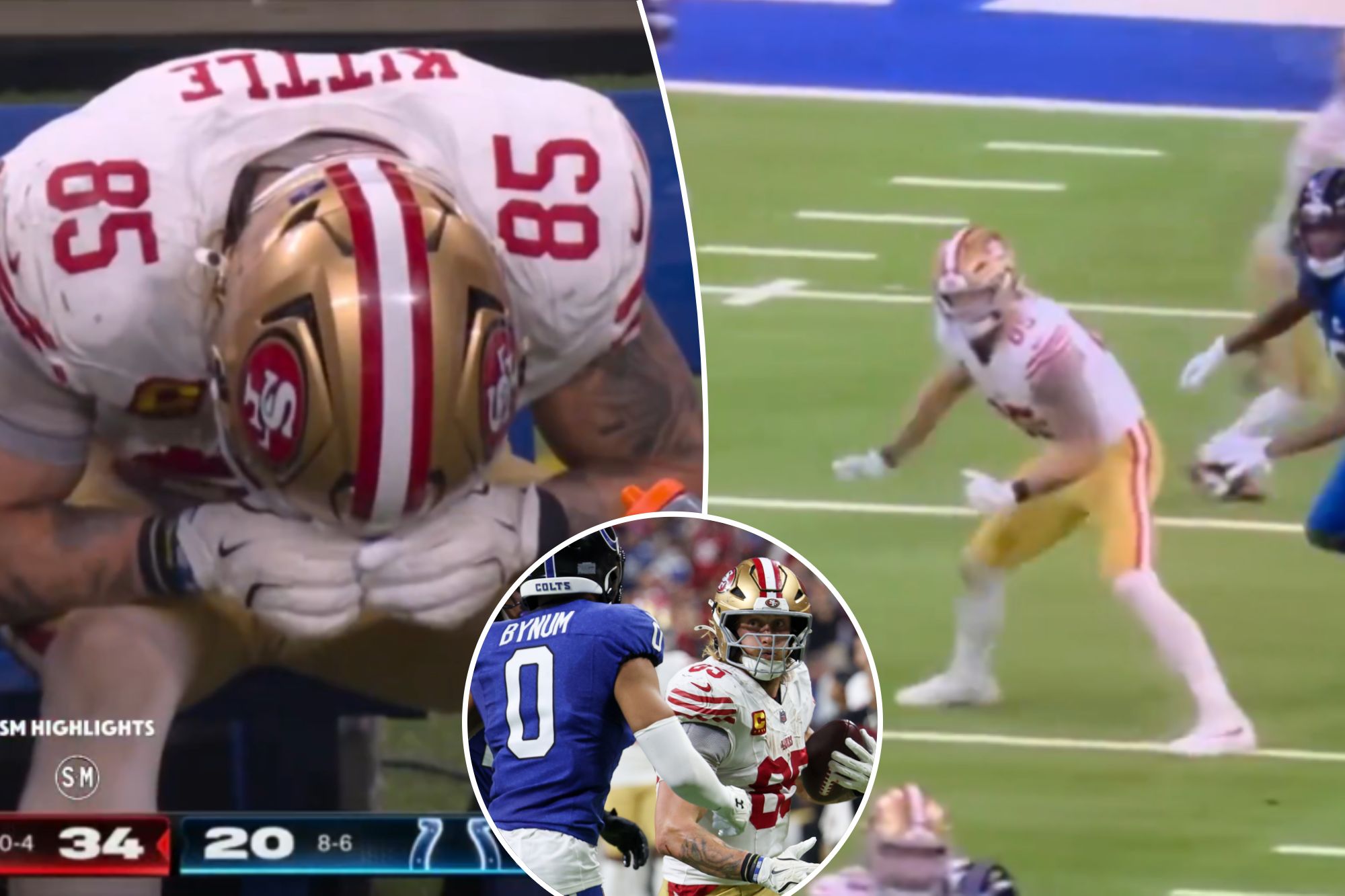 George Kittle exits early with ankle injury in latest 49ers’ worry