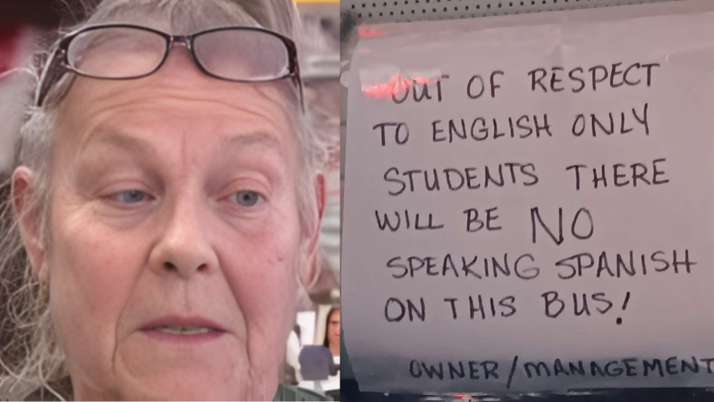 Pennsylvania school bus driver fired after posting 'English-only' sign ...
