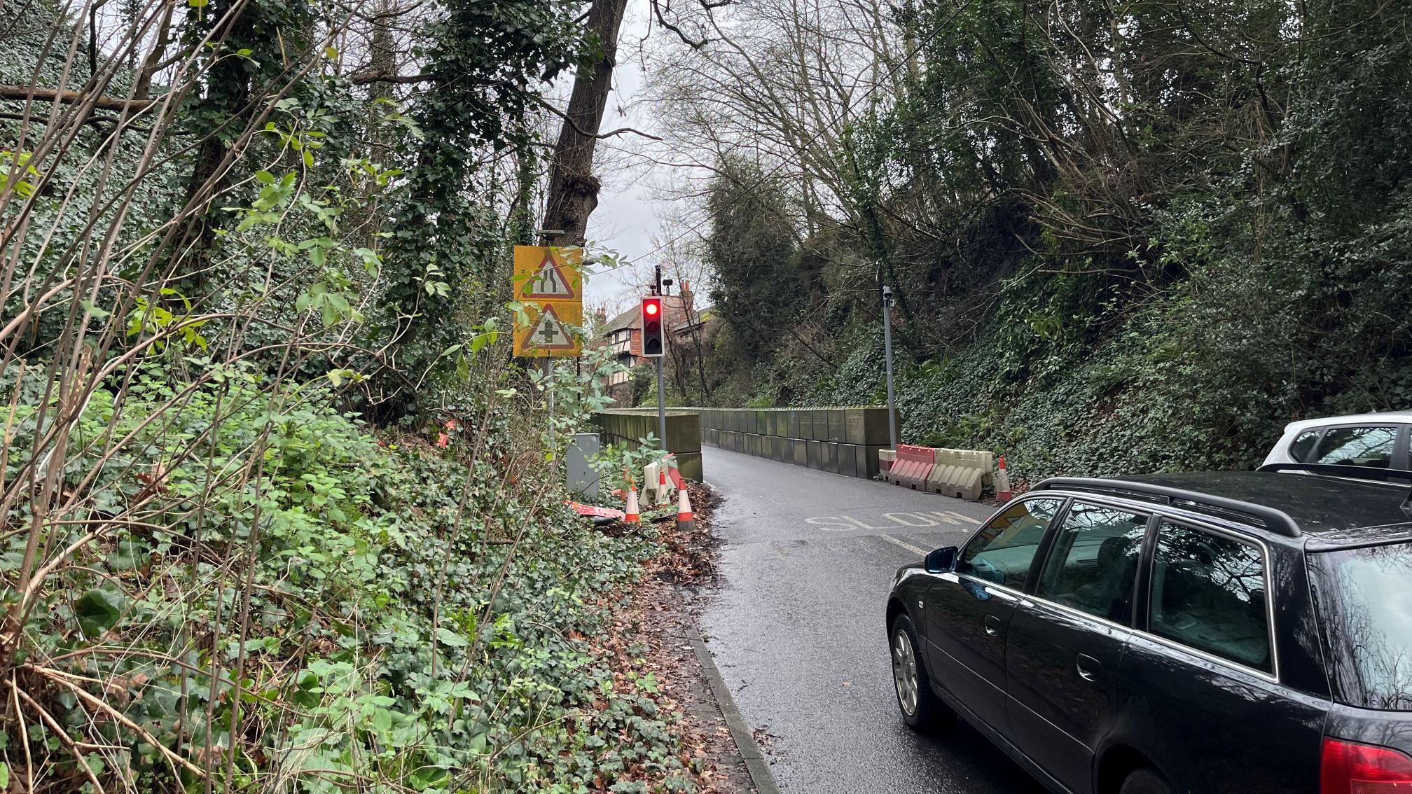 Frustrated drivers hope for end to landslip queues