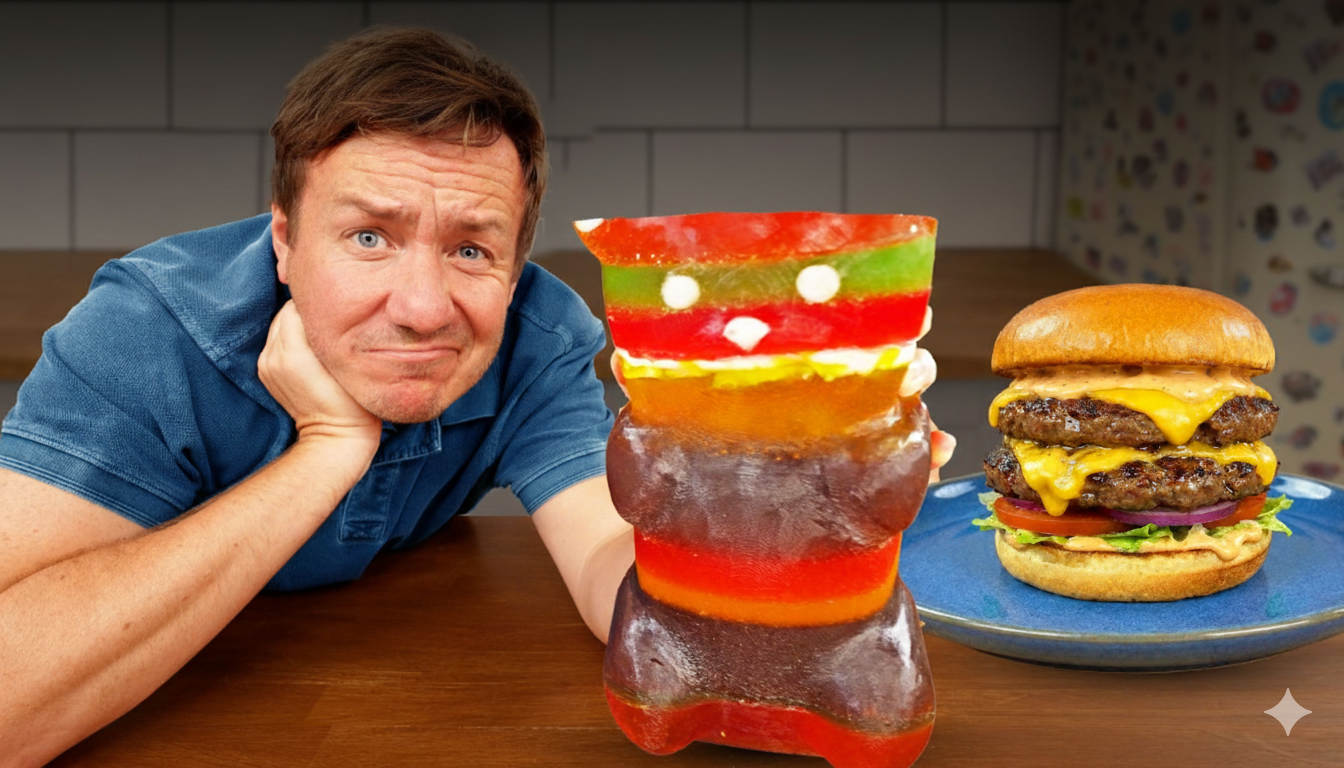 The gummy bear cheeseburger no one asked for