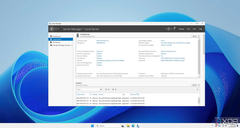 Windows Server would be an amazing home lab OS, if not for its paid license