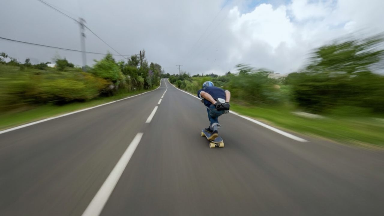 Afdaling aan 120 km/u op La Réunion