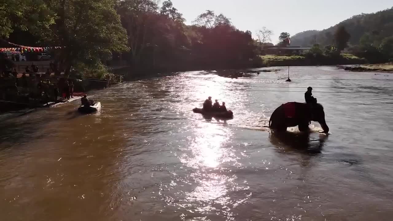 Thailand holds world's first disaster rescue training using elephants ...
