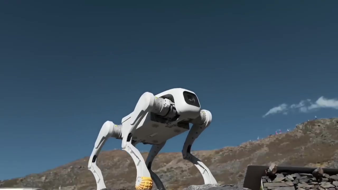 Extreme test AGIBOT D1 Pro climbs Gongga, conquers slopes, gravel and cold