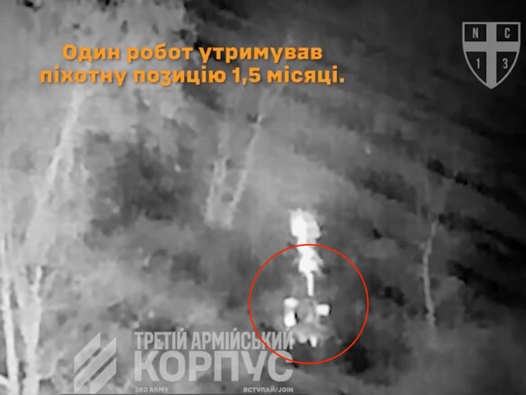 Ukrainian troops say a 'droid' with a .50-cal machine gun held off ...