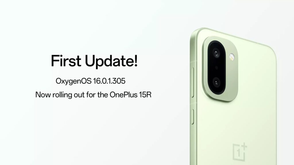 OnePlus 15R gets first OxygenOS 16 update with battery and camera ...