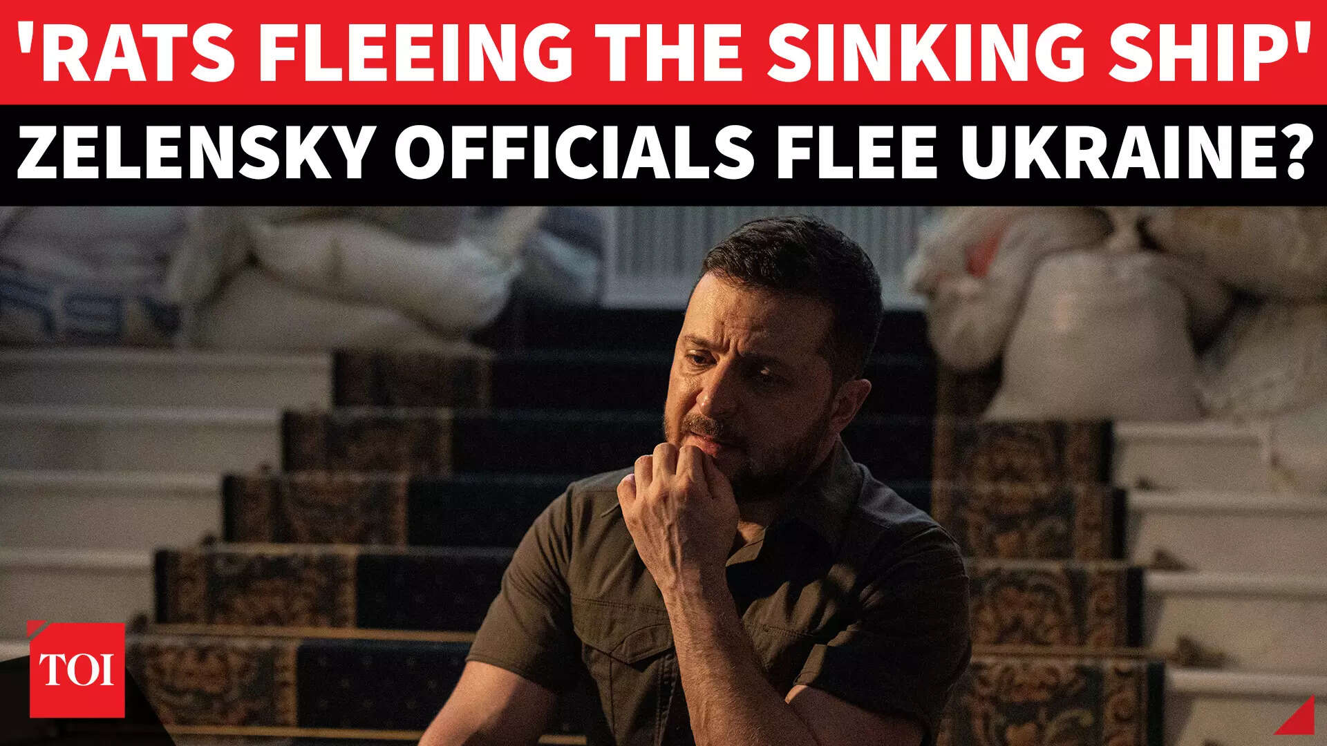 'Rats fleeing sinking ship': Russian intel claims Ukrainian officials ...