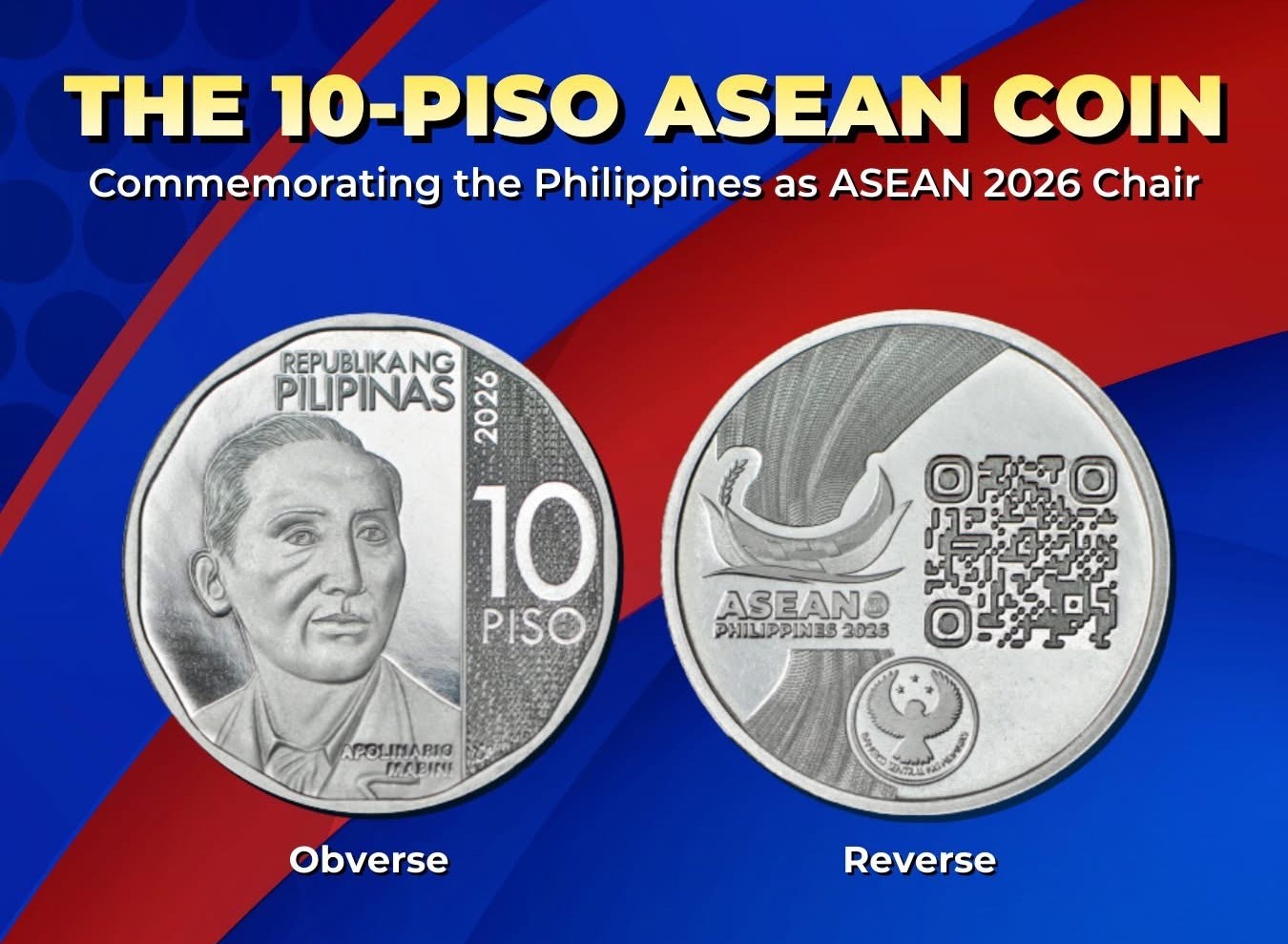 BSP to launch 10-piso ASEAN coin with QR code in January 2026