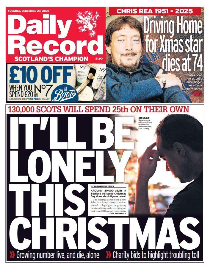 Scotland's papers: Talks to halt doctors strike and tributes to Chris Rea