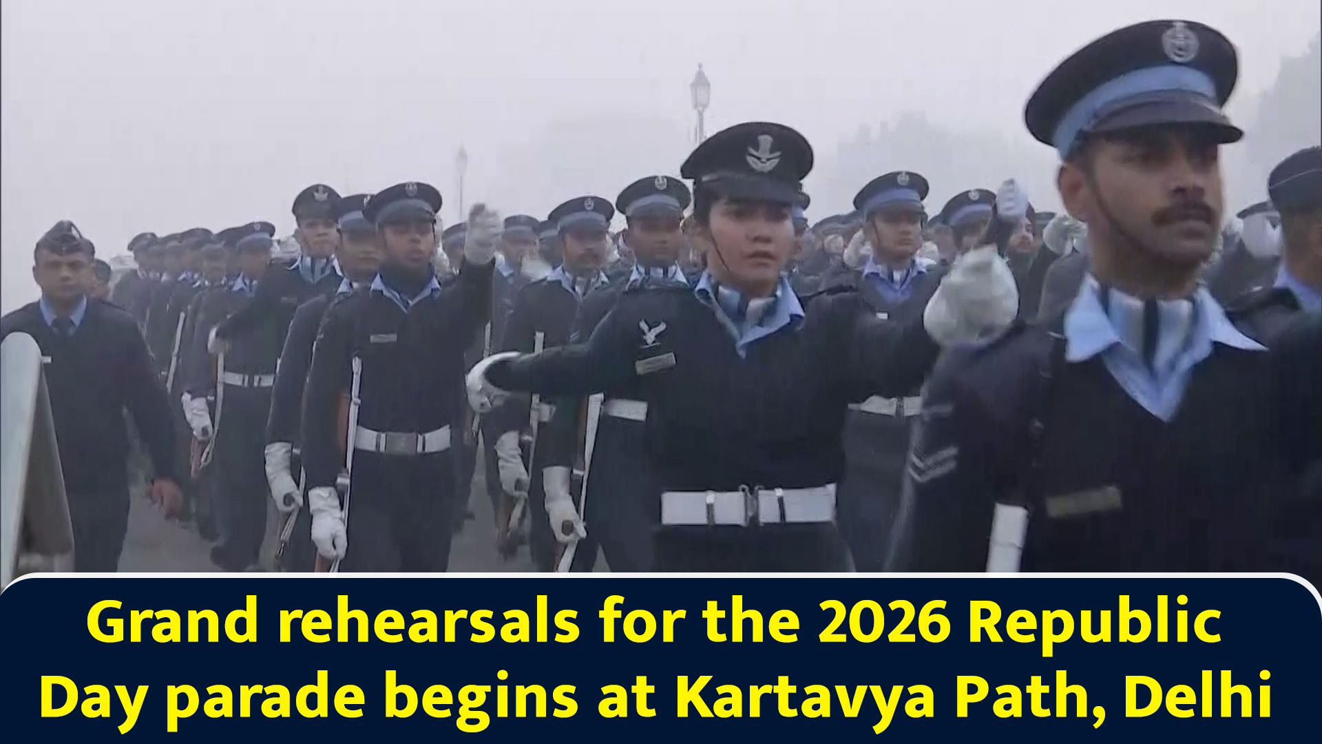 Grand rehearsals for the 2026 Republic Day parade begins at Kartavya ...